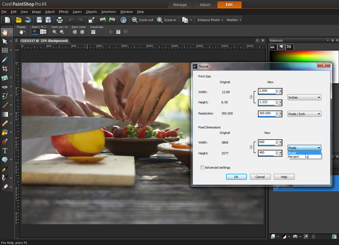 KB Corel How To Resize A Photo In Corel PaintShop Pro