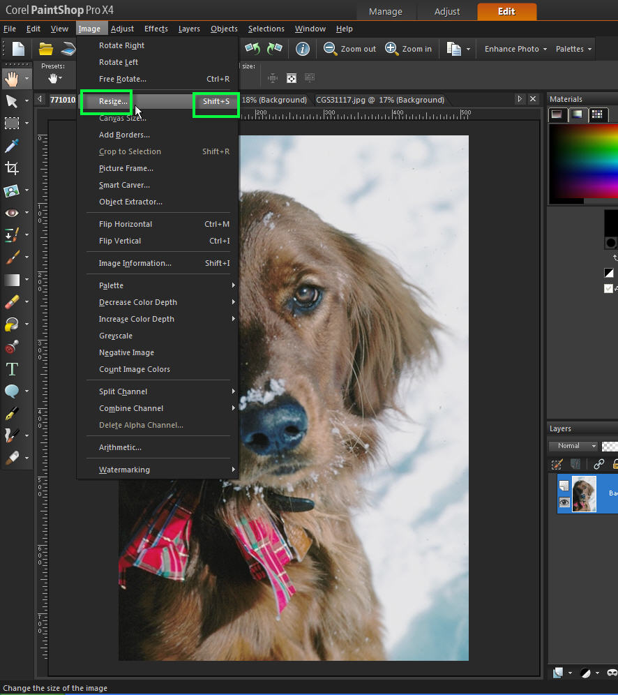KB Corel How To Resize A Photo In Corel PaintShop Pro