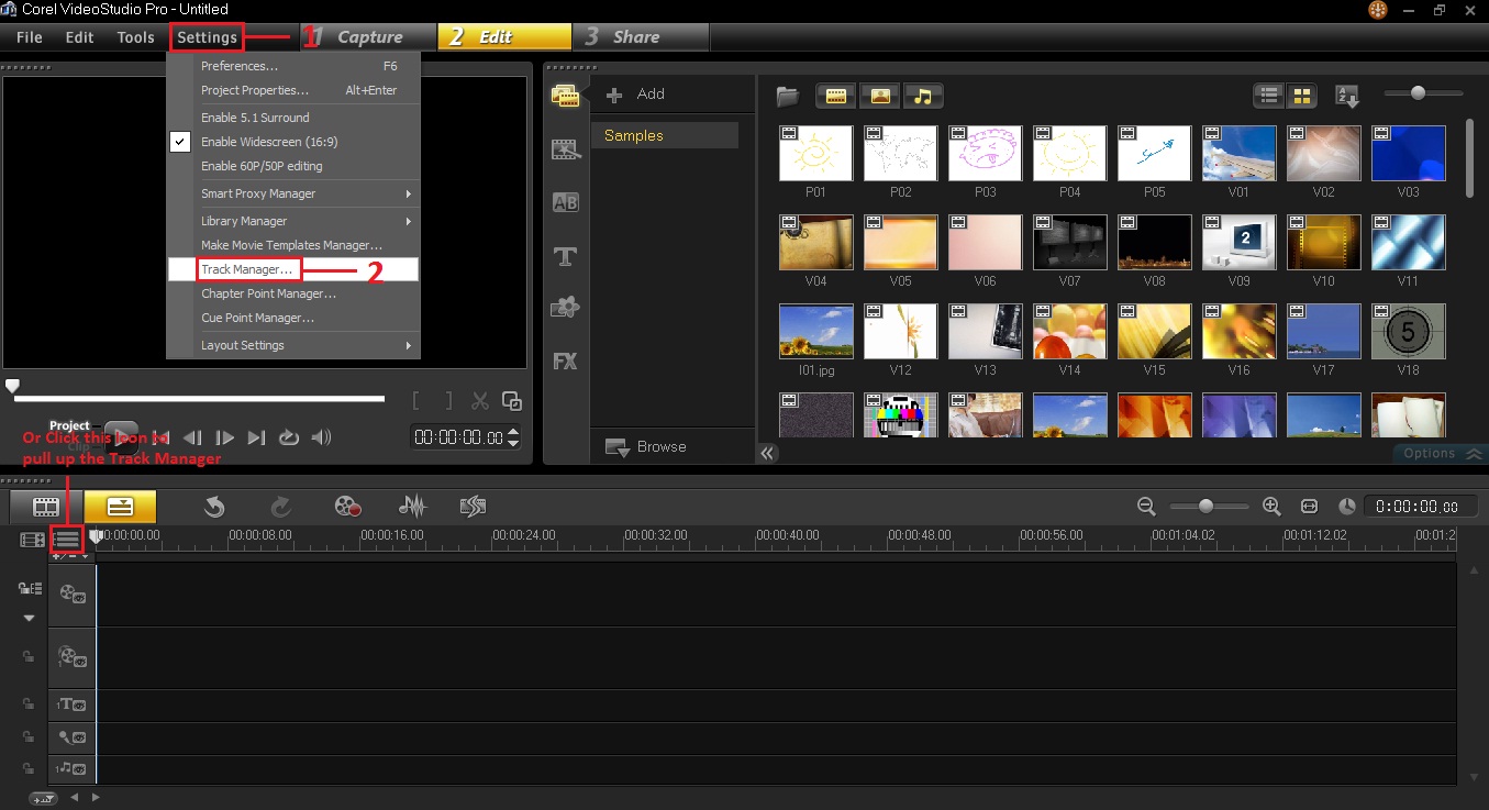 KB Corel How To Add Overlay Tracks Title Tracks And Music Tracks In 