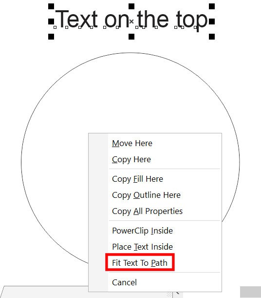 KB Corel I Am Trying To Align Text To A Path In CorelDRAW But I Get The Object You Selected Is 